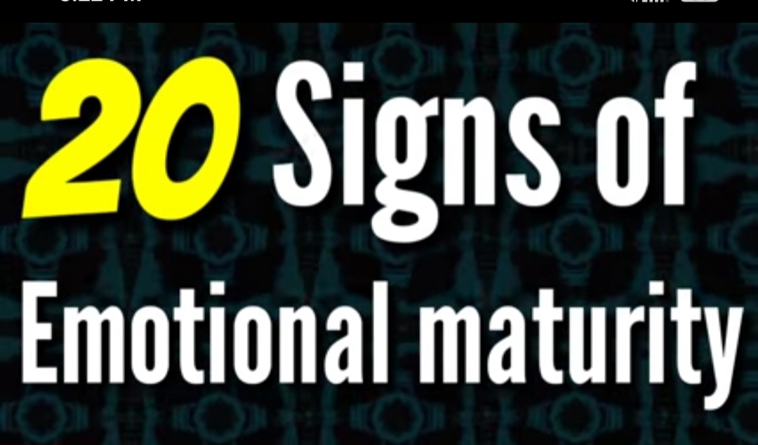 Emotional maturity – 20 signs for test your maturity - Health And ...