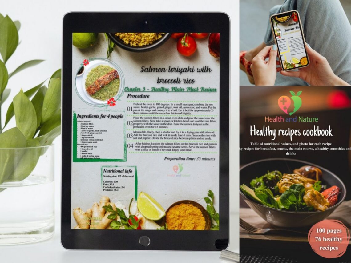 Healthy Recipes Cookbook- Download Your Free eBook right now